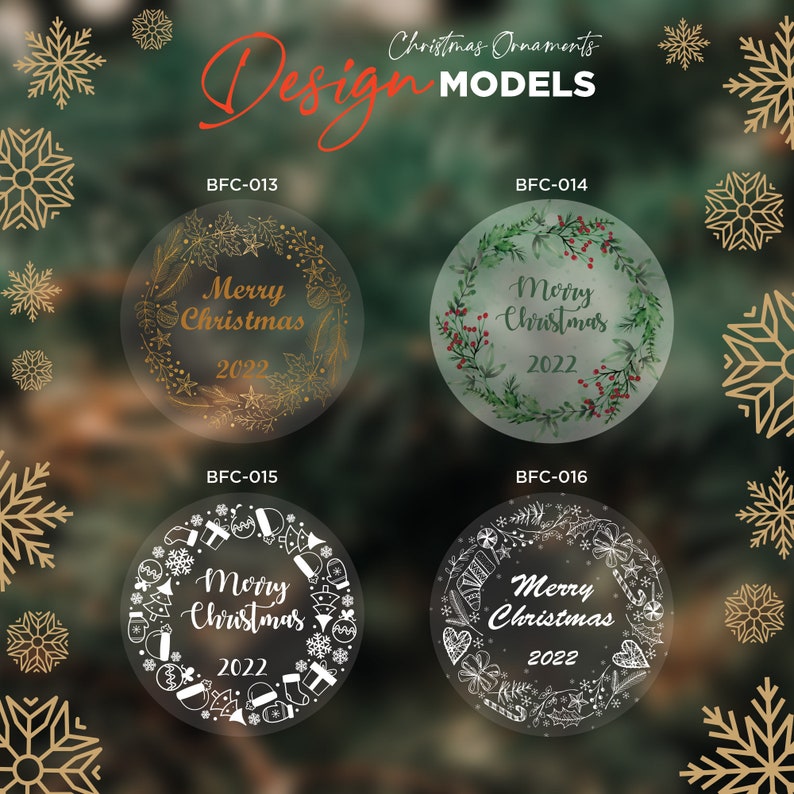 Personalized Clear Acrylic Christmas Ornament: Custom Name, Memorial ...