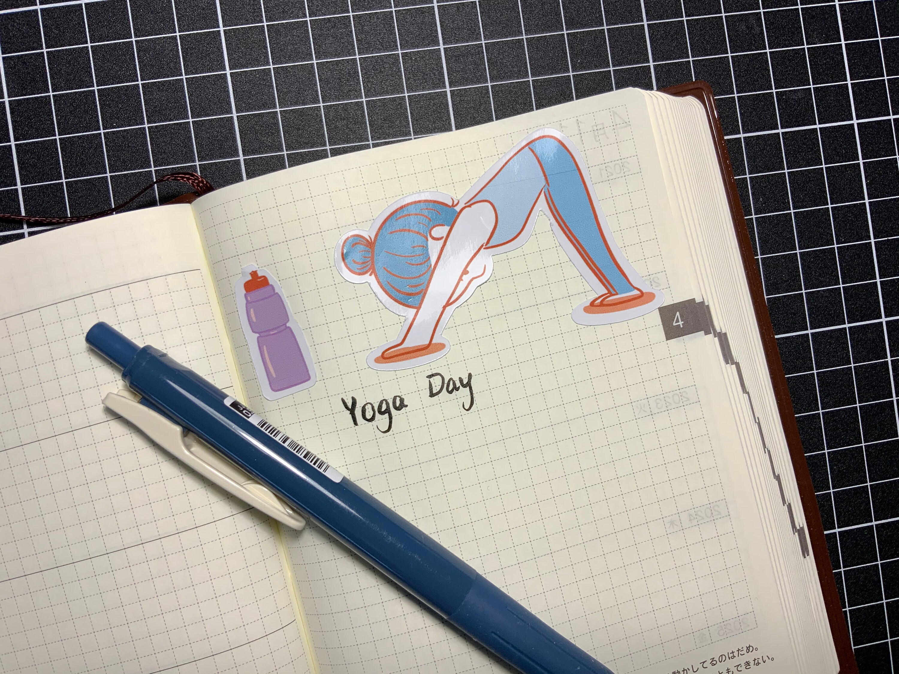 Yoga Girl Stickers, Original Design Stickers, Notebook Stickers, Bujo ...