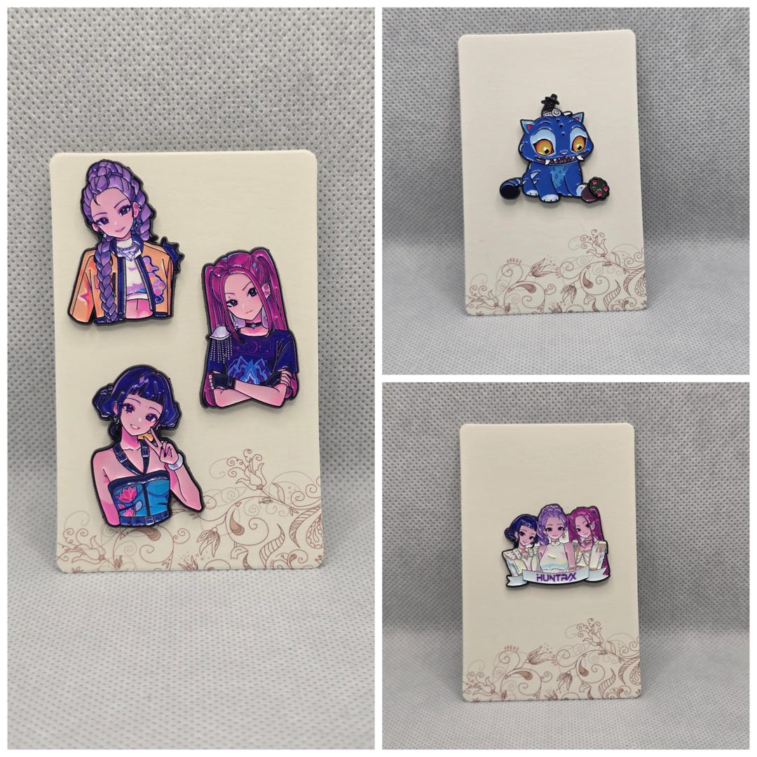 Kpop Demon Hunters Huntrix Enamel Pins - Etsy