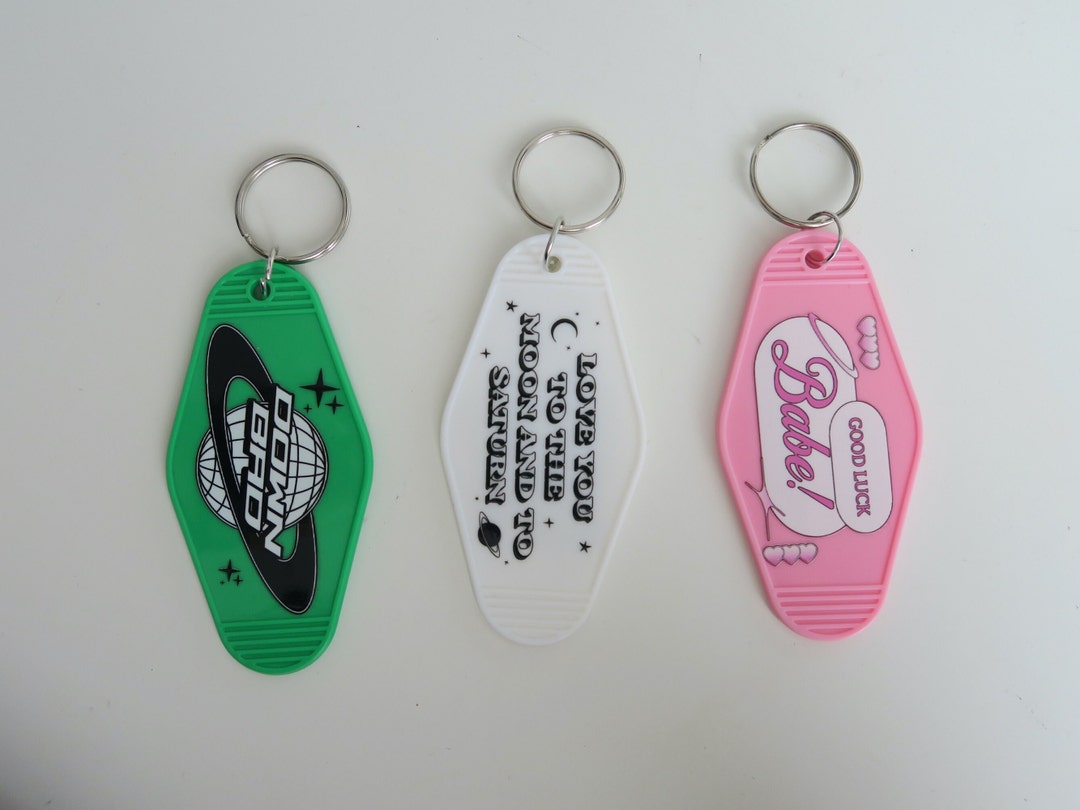 Cute Motel Keychain Letterbox Gift Aesthetic Design Vintage Retro Fun ...