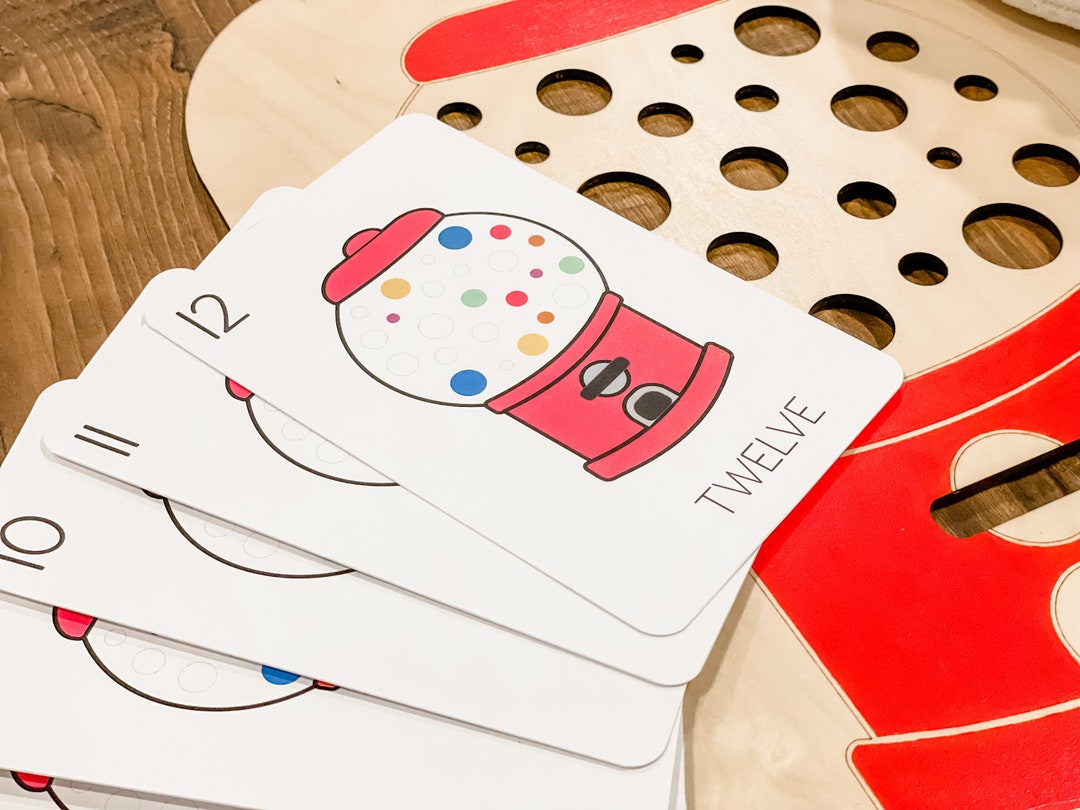 Gumball Counting Cards Download X Sensory Education Co. - Etsy