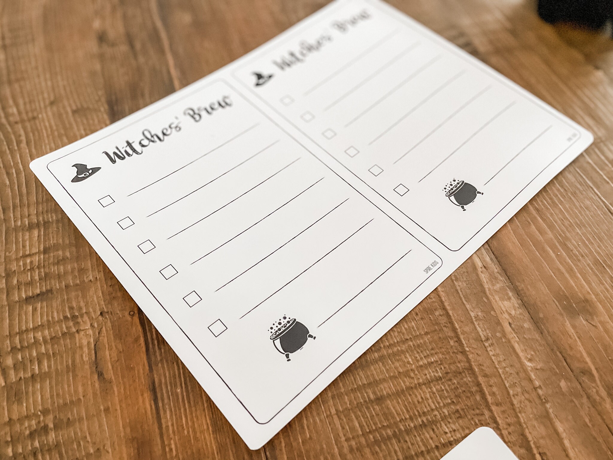 Witches' Brew Sensory Activity Recipe Cards Download - Etsy