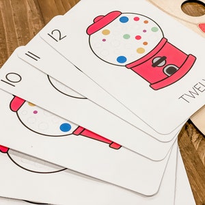 Gumball Counting Cards Download X Sensory Education Co. - Etsy