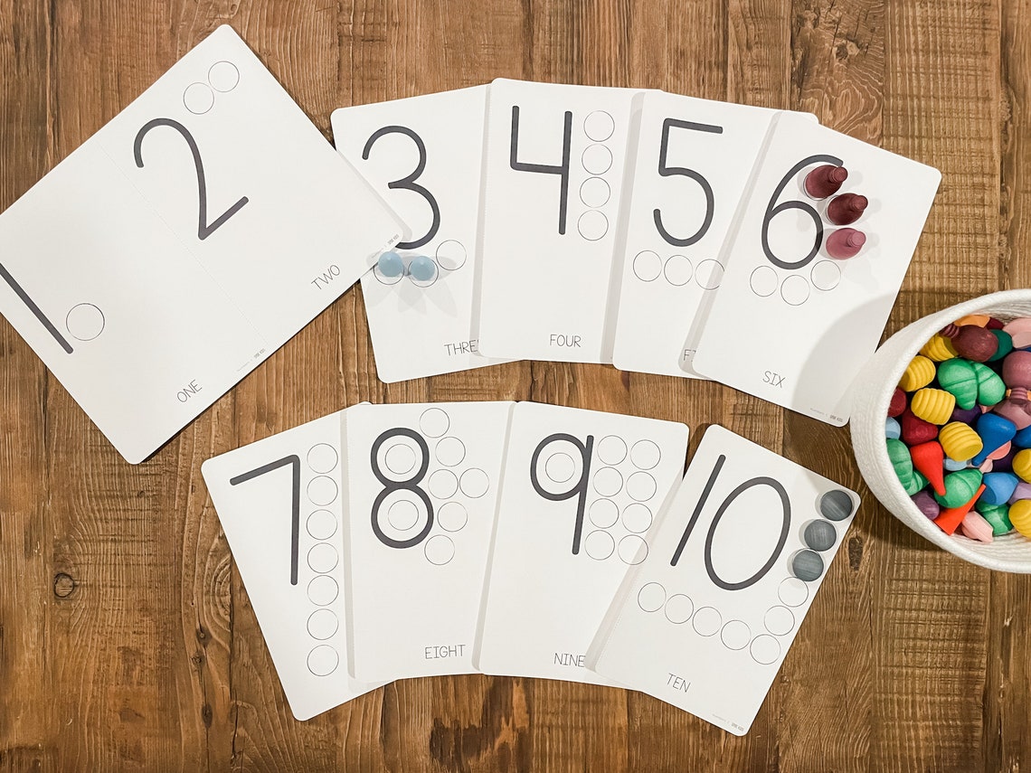 Numbers and Counting: Mandala Loose Parts Matching Template Cards ...