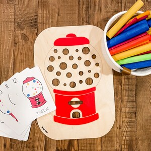 Gumball Counting Cards Download X Sensory Education Co. - Etsy