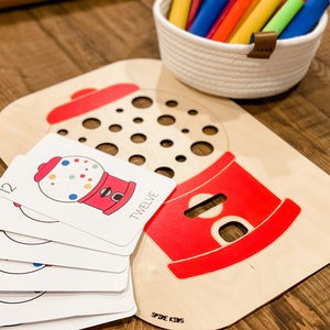 Gumball Counting Cards Download X Sensory Education Co. - Etsy