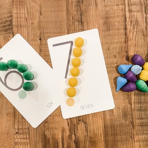 Numbers and Counting: Mandala Loose Parts Matching Template Cards ...