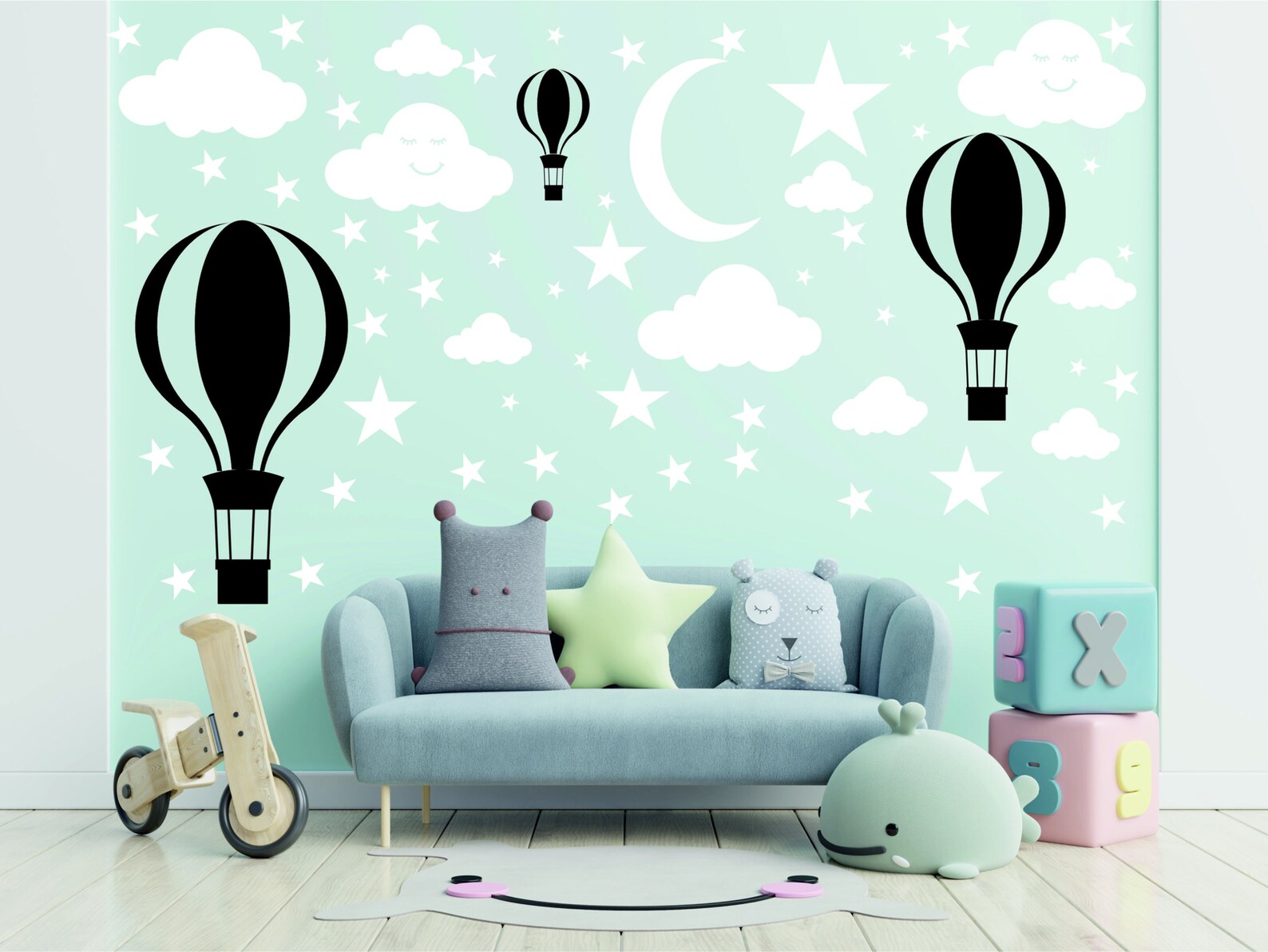 Sky Sticker Set for Nursery Decoration Containing Vinyl Cloud - Etsy