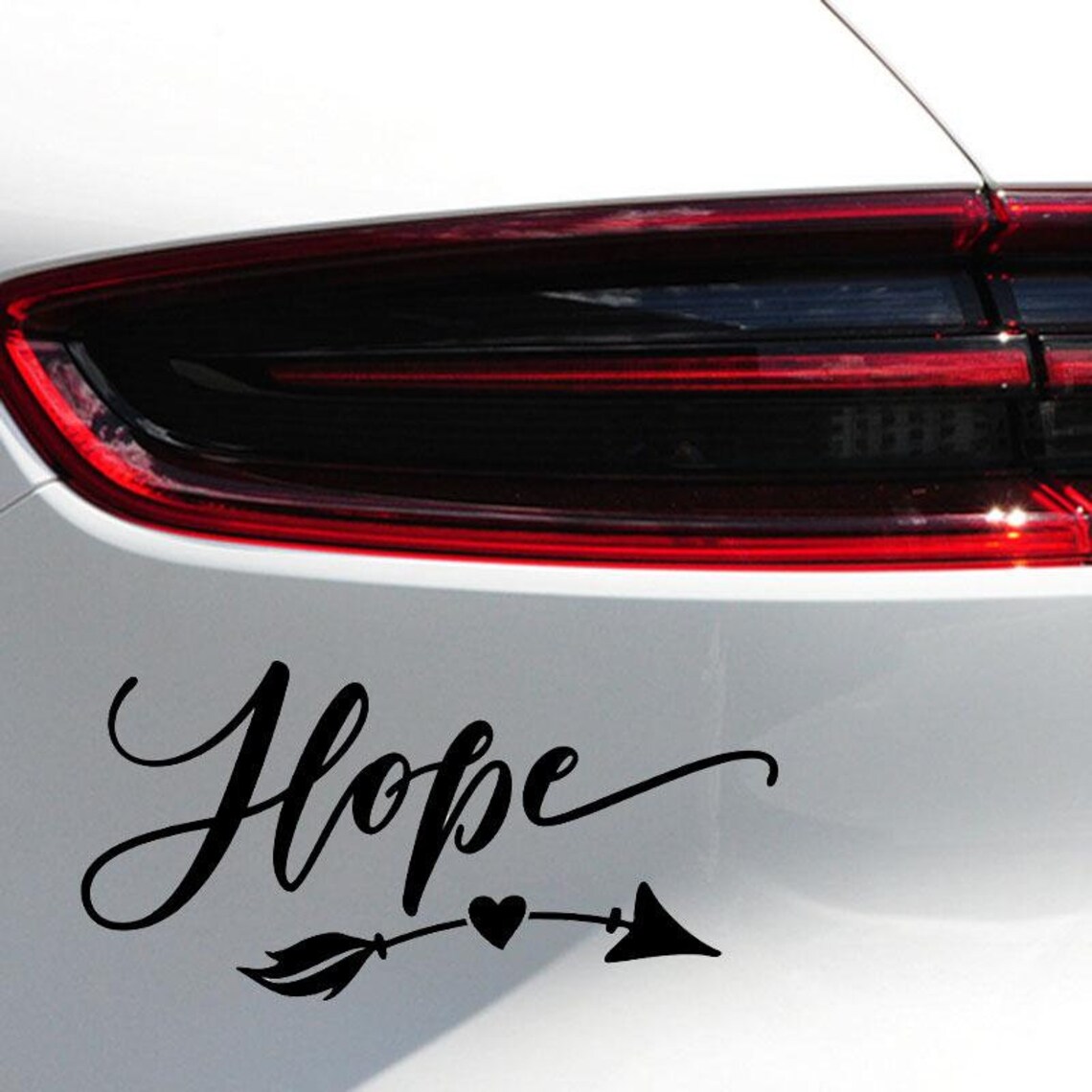 Hope Decal Inspirational Vinyl Car Stickers Heart Arrow Art | Etsy