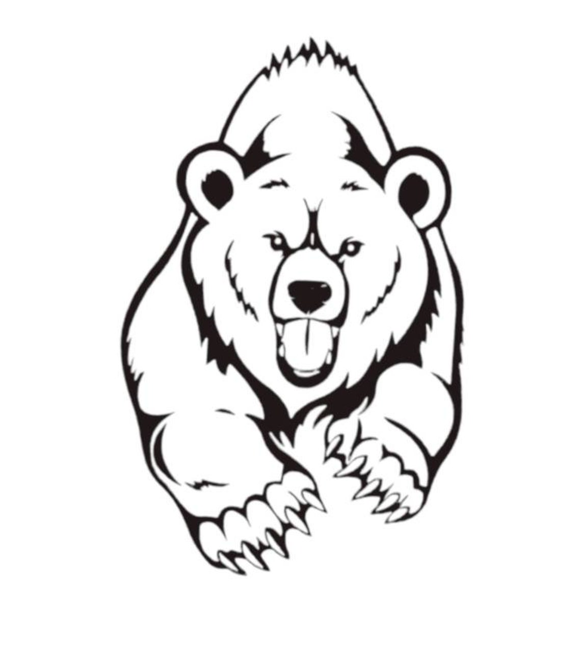 Car-styling Angry Bear Vinyl Decal Car Sticker Funny - Etsy