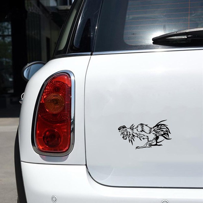 Fighting Rooster Vinyl Decal. Car Body Stickers Car Body - Etsy