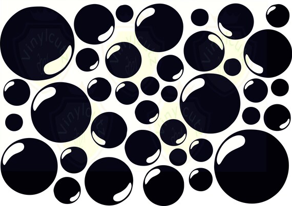 76 BUBBLES Vinyl Sticker Decals Sheet Bathroom Tile Wall Art - Etsy