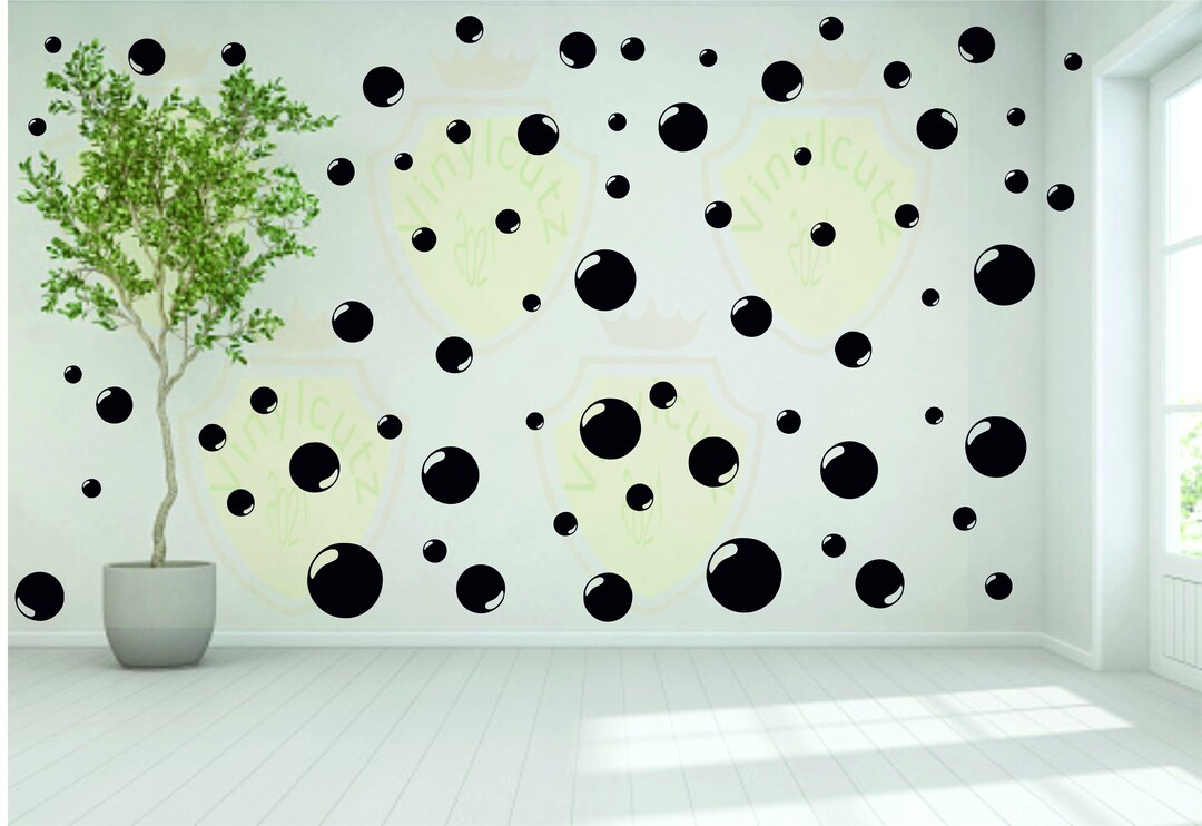 76 BUBBLES Vinyl Sticker Decals Sheet Bathroom Tile Wall Art Home Car ...