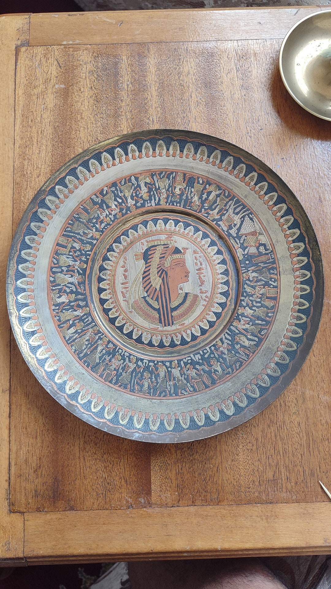 Magnificent Antique Egyptian Decorative Plate, Vintage Egyptian ...