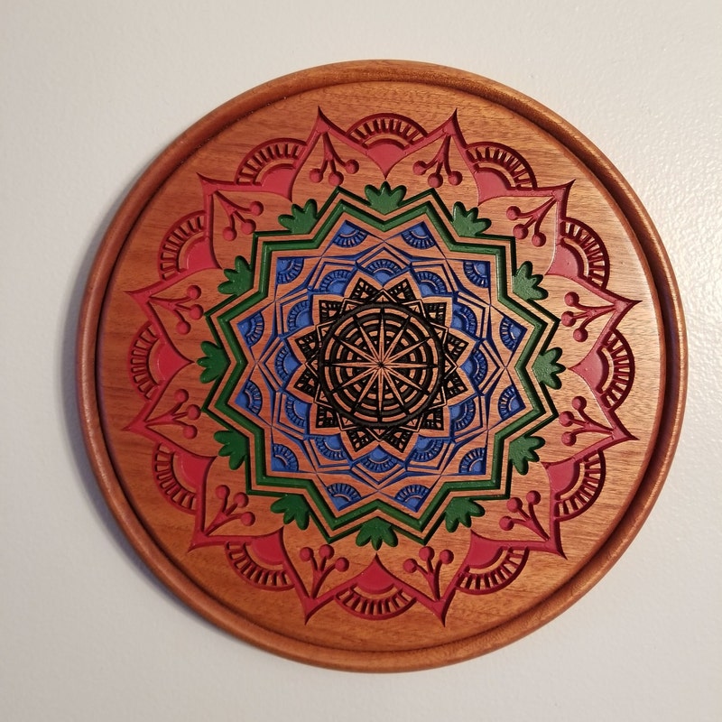 Mandala Wood - Etsy