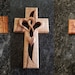 Wood Carved Intertwined Heart Cedar Cross - Etsy
