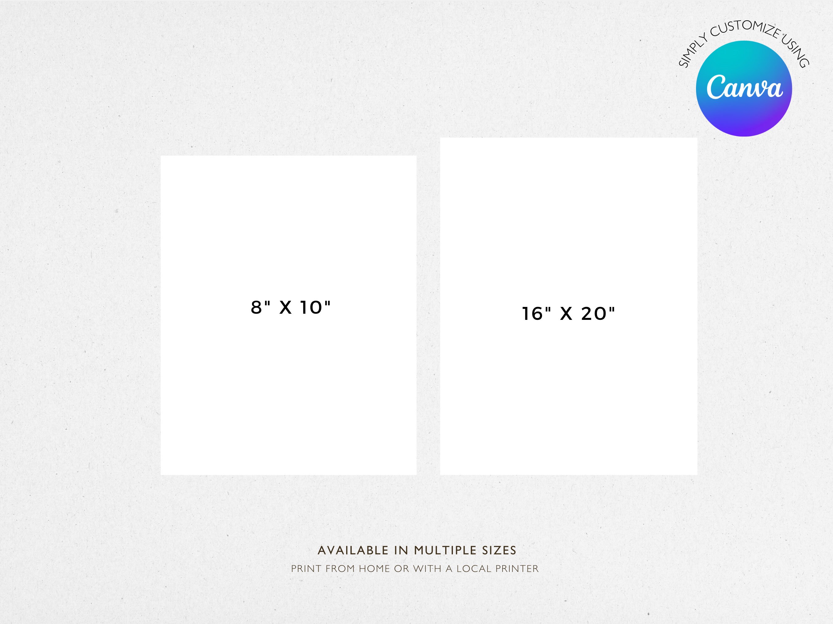 Graduation Party Easel Sign, DIY Printable Grad Decor, Canva Template ...