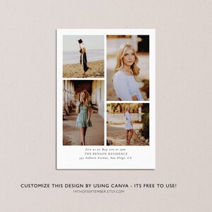 Graduation Announcement Card With Script, DIY and Printable Class of ...