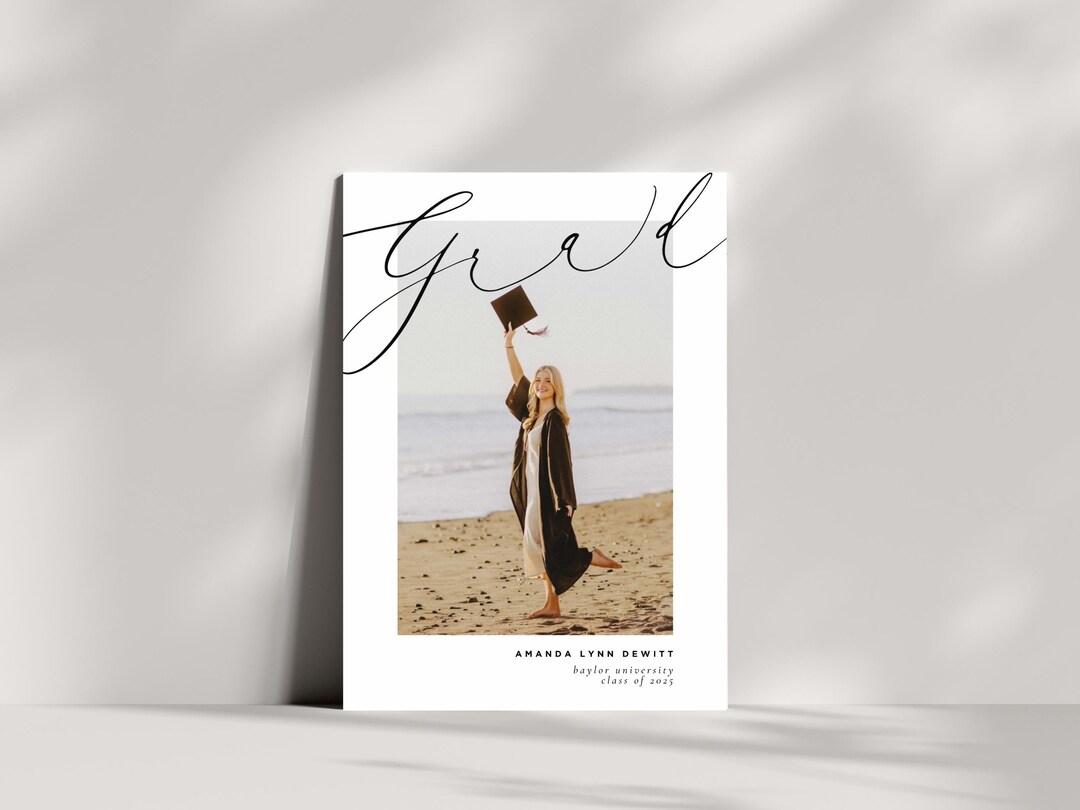 Graduation Announcement Template for the Class of 2025, Easy Printable ...