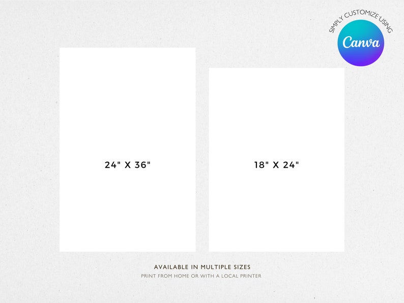 Graduation Party Easel Sign, DIY Printable Grad Decor, Canva Template ...