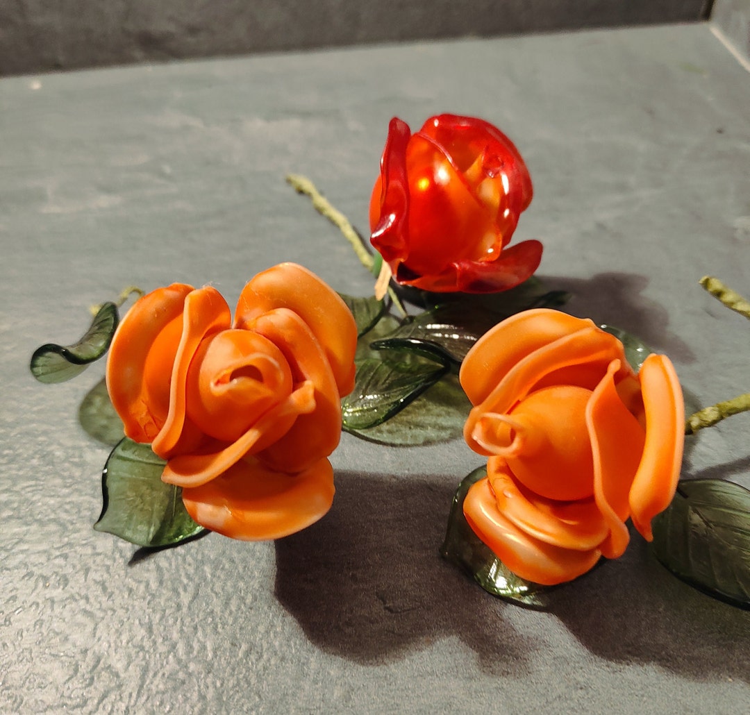 Tar Rose Made of Coloured Glass - Etsy