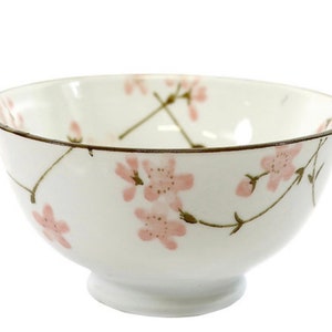 3.5 Pink Rice Bowl Cherry Blossom Set of 4 - Etsy