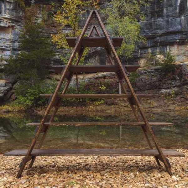Rustic Ladder Shelf - Etsy