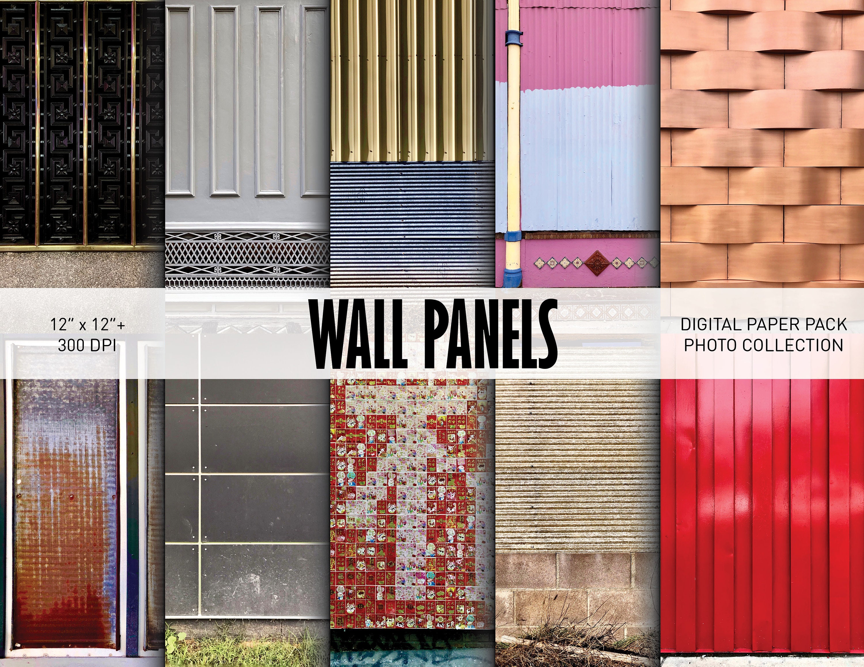 Digital LATTICE & SCREEN Paper Pack Printable Papers Photography ...