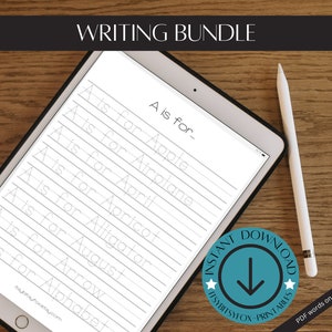 Digital Download, Writing Bundle, Hand Writing, Printable, Digital PDF ...