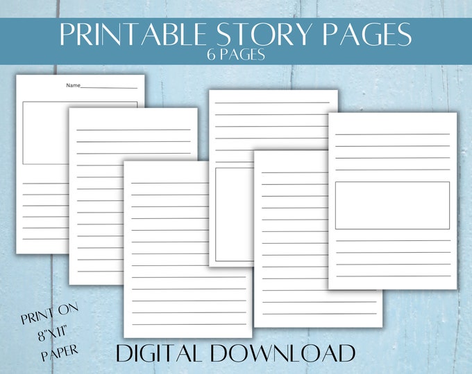 Digital Print Story Pages - Etsy