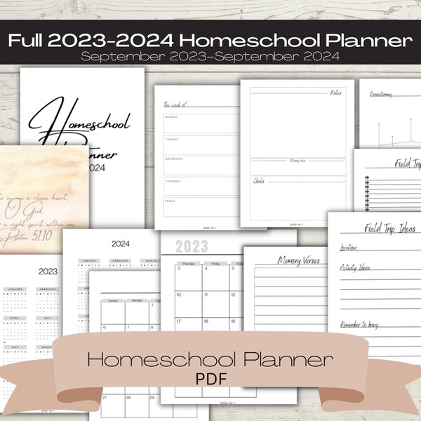 Homeschool Planner - Etsy