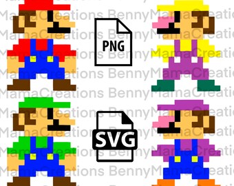 Super Mario Svg - Etsy