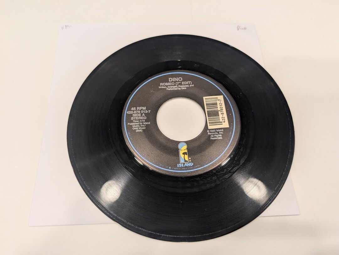 Dino "romeo (7" Edit) / Romeo (dub Version)" Vinyl 7" Single (1990 R ...