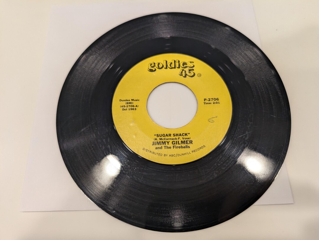 Jimmy Gilmer "sugar Shack / Daisy Petal Pickin" Vinyl 7" Single (strong ...