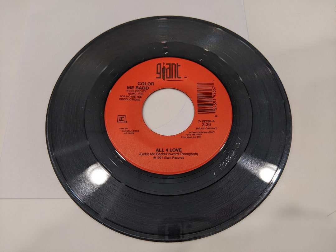 Color Me Badd all 4 Love / Color Me Badd Vinyl 7 Single EX Side A ...