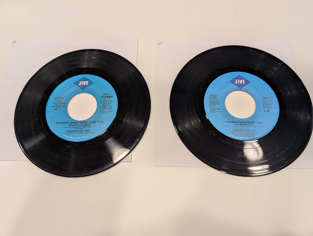 Samantha Fox Vinyl 7" Singles Collection X 3 (strong VG+ to EX Discs ...