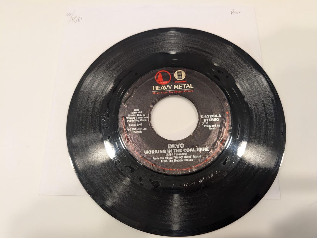 Devo "working in the Coal Mine / Planet Earth" Vinyl 7" Single (from ...