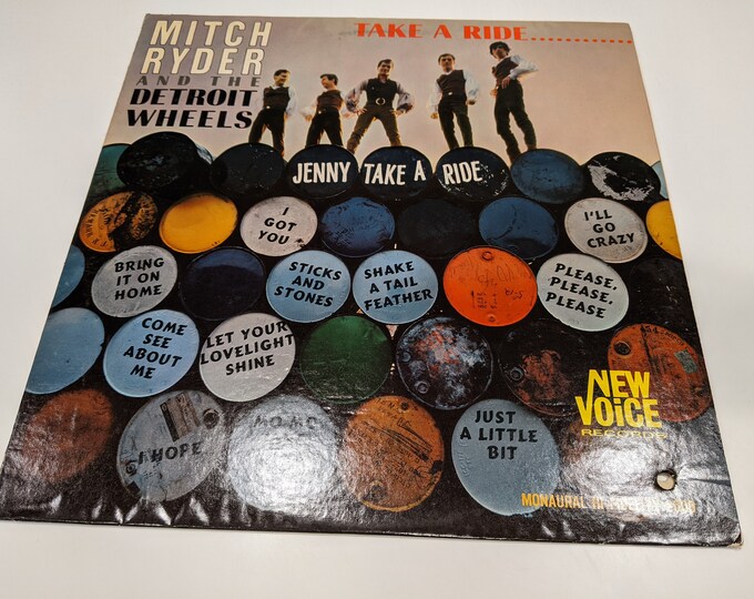 Mitch Ryder & the Detroit Wheels "take A Ride" Vinyl LP (1966; EX Cover ...