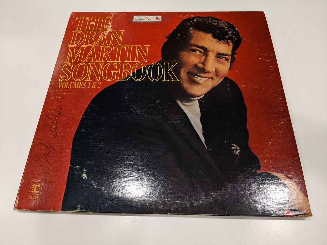 Dean Martin "songbook: Volumes 1 & 2" Double Vinyl 2 X LP (VG+ Cover ...