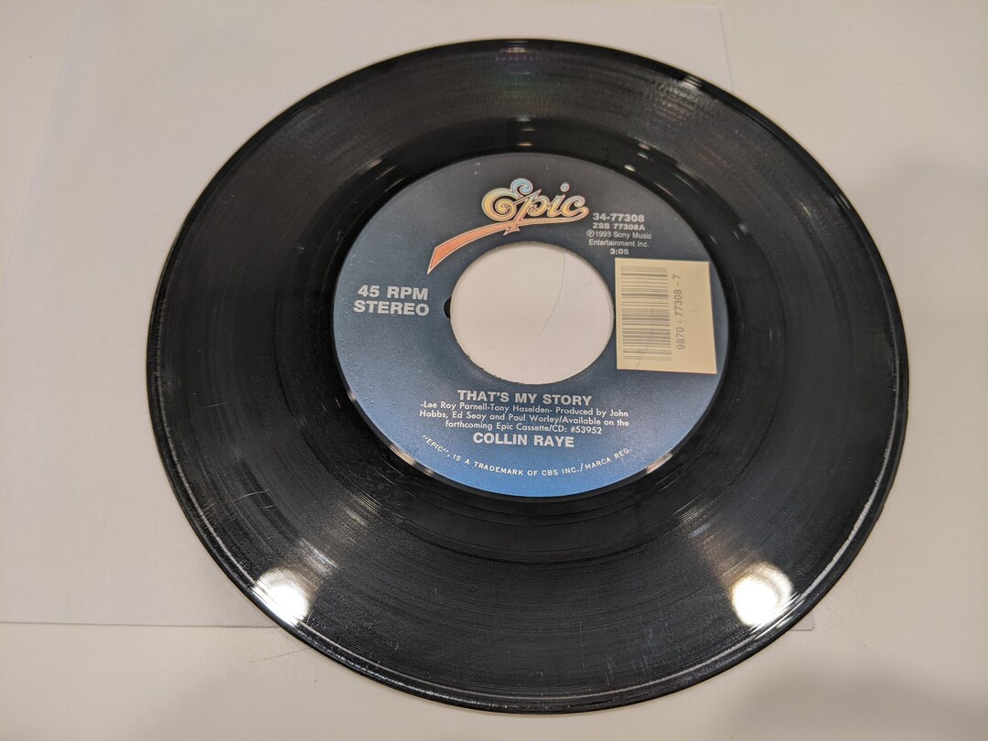 Collin Raye "that's My Story / Border and Beyond" Vinyl 7" Single ...
