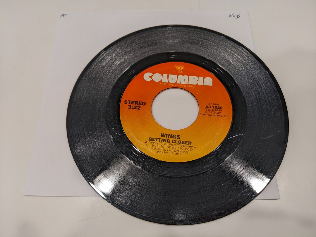 Paul Mccartney - Wings "getting Closer / Spin It On" Vinyl 7" Single ...