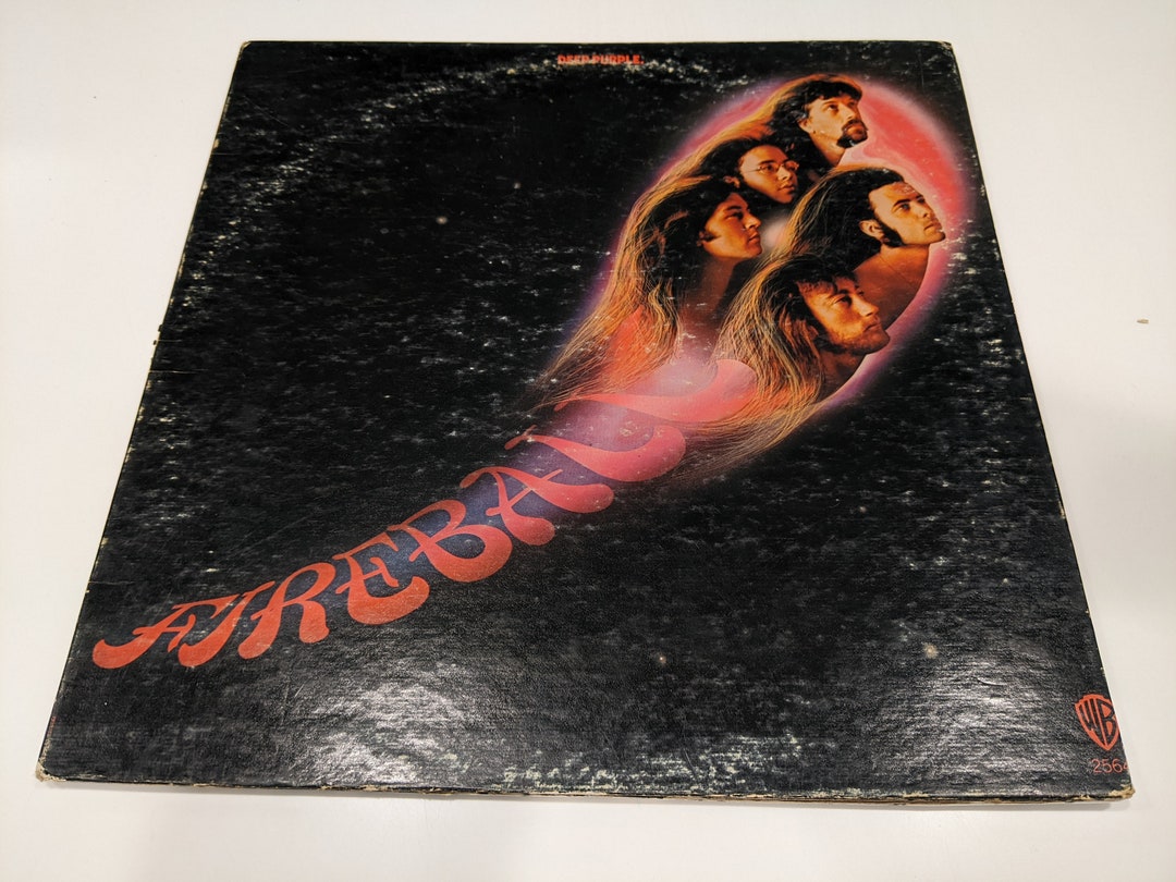 Deep Purple fireball Vinyl LP VG Cover Repaired Back / Strong VG Disc ...