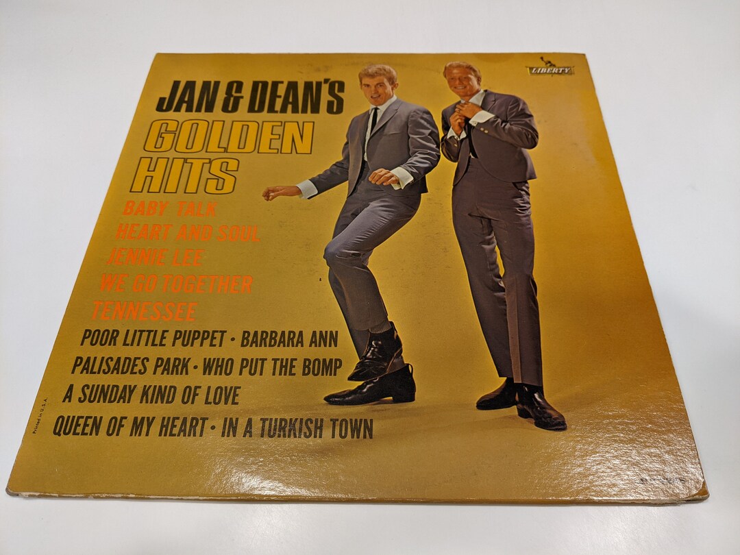 Jan & Dean golden Hits Vinyl LP 1962 Mono VG Cover / EX Disc Nice Heavy Grade Liberty - Etsy