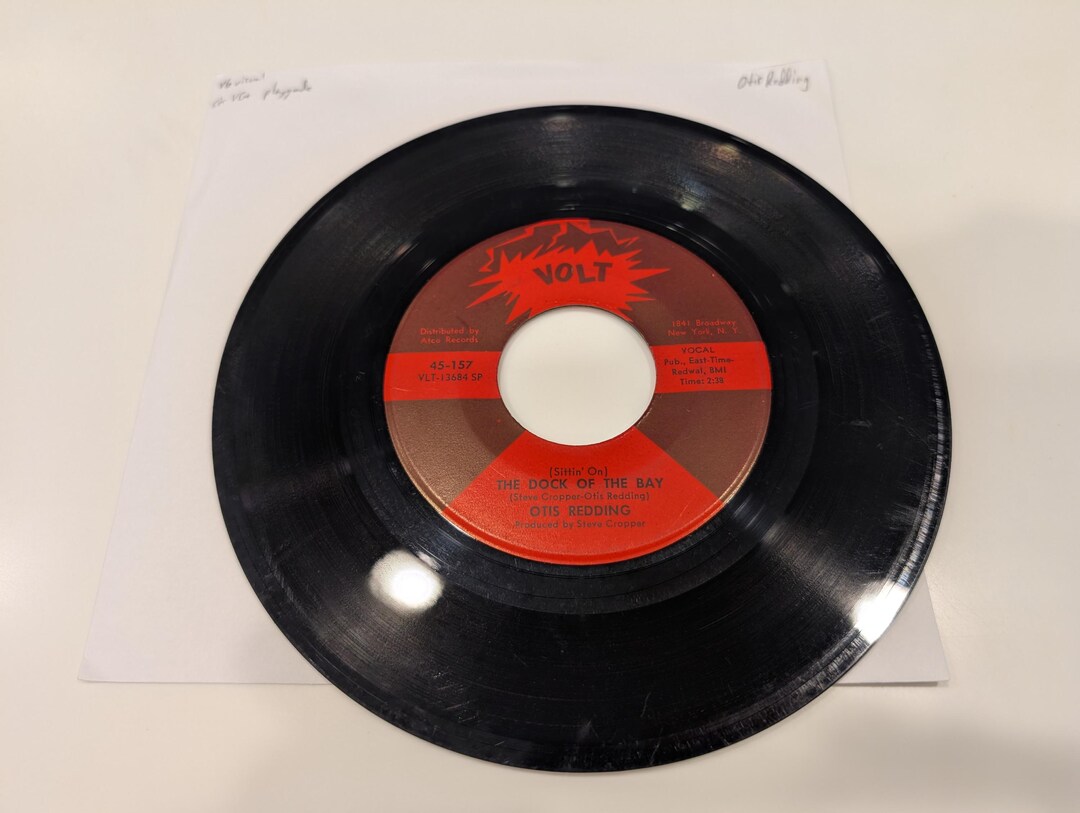 Otis Redding "(sittin' On) the Dock of the Bay / Sweet Lorene" Vinyl 7 ...