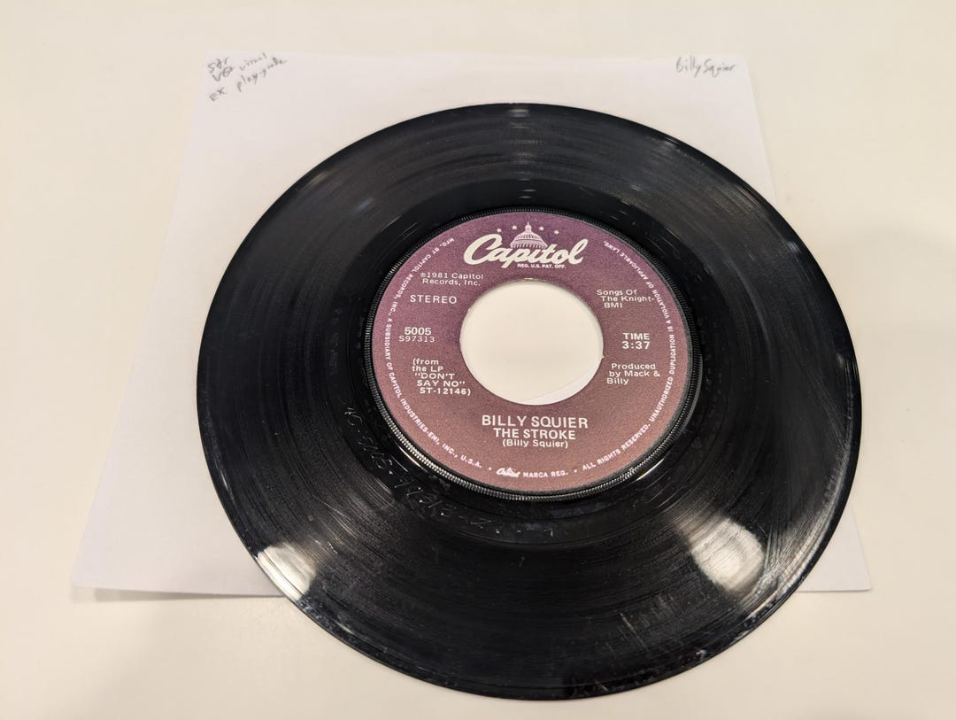 Billy Squier "my Kinda Lover / the Stroke" & "rock Me Tonite / Can't ...