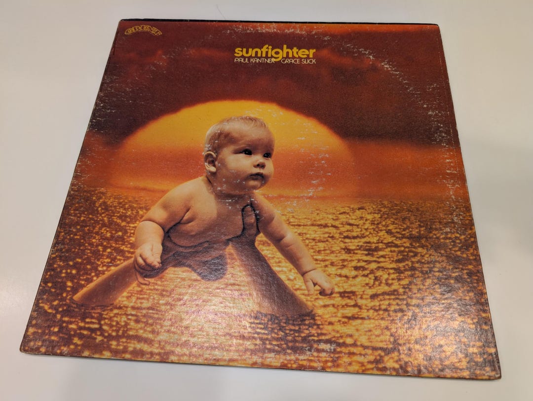 Paul Kantner & Grace Slick (of Jefferson Airplane) "sunfighter" Vinyl ...