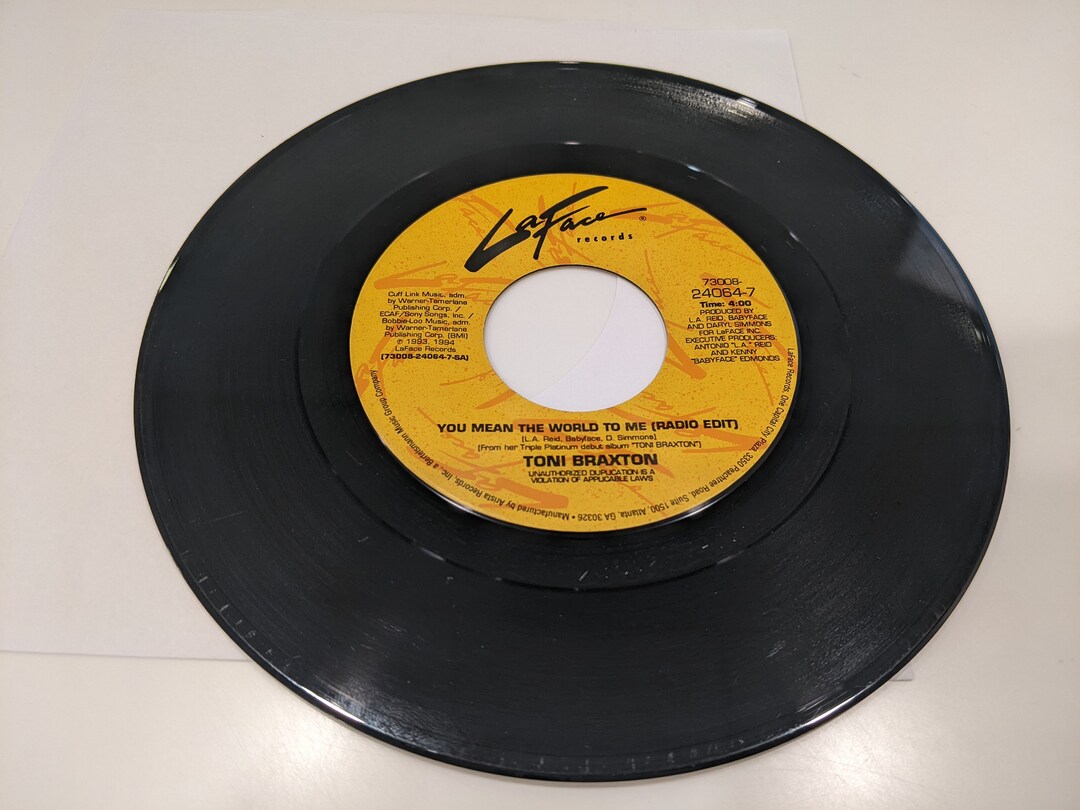 Toni Braxton "you Mean the World to Me (radio Edit) / Seven Whole Days ...