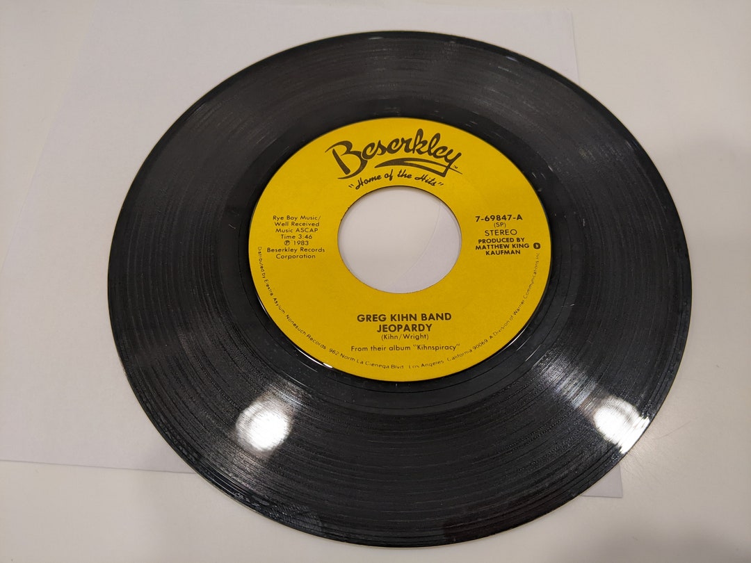 Greg Kihn Band "jeopardy / Fascination" Vinyl 7" Single (EX+ Disc; Nice ...