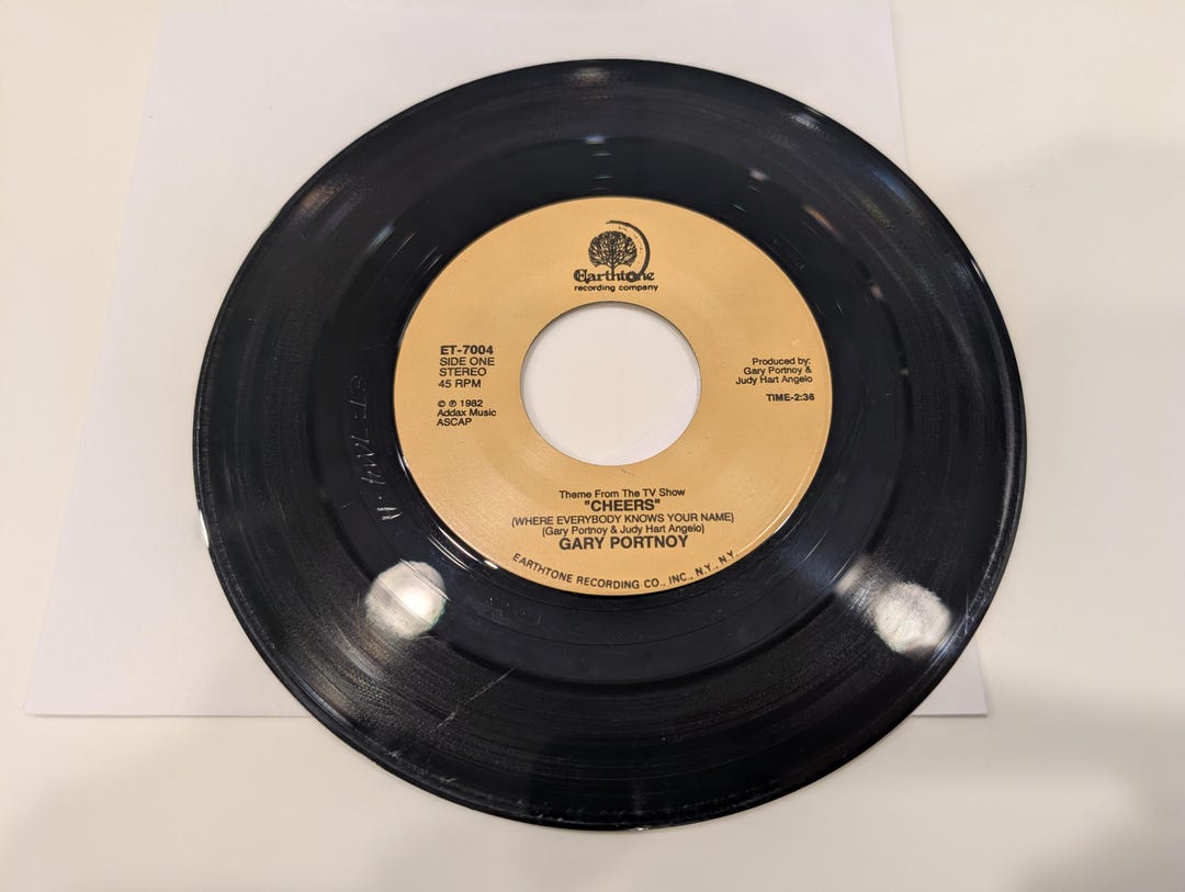 Gary Portnoy "cheers (where Everybody Knows Your Name) / Jenny" Vinyl 7 ...