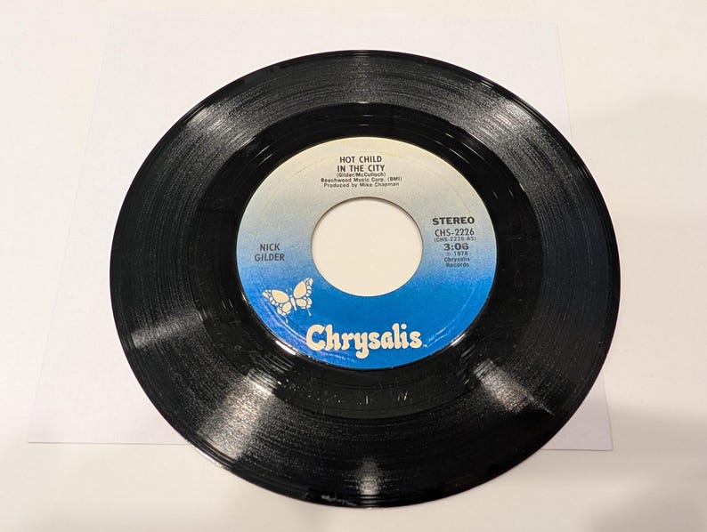 Nick Gilder "hot Child in the City / Backstreet Noise" Vinyl 7" Single ...